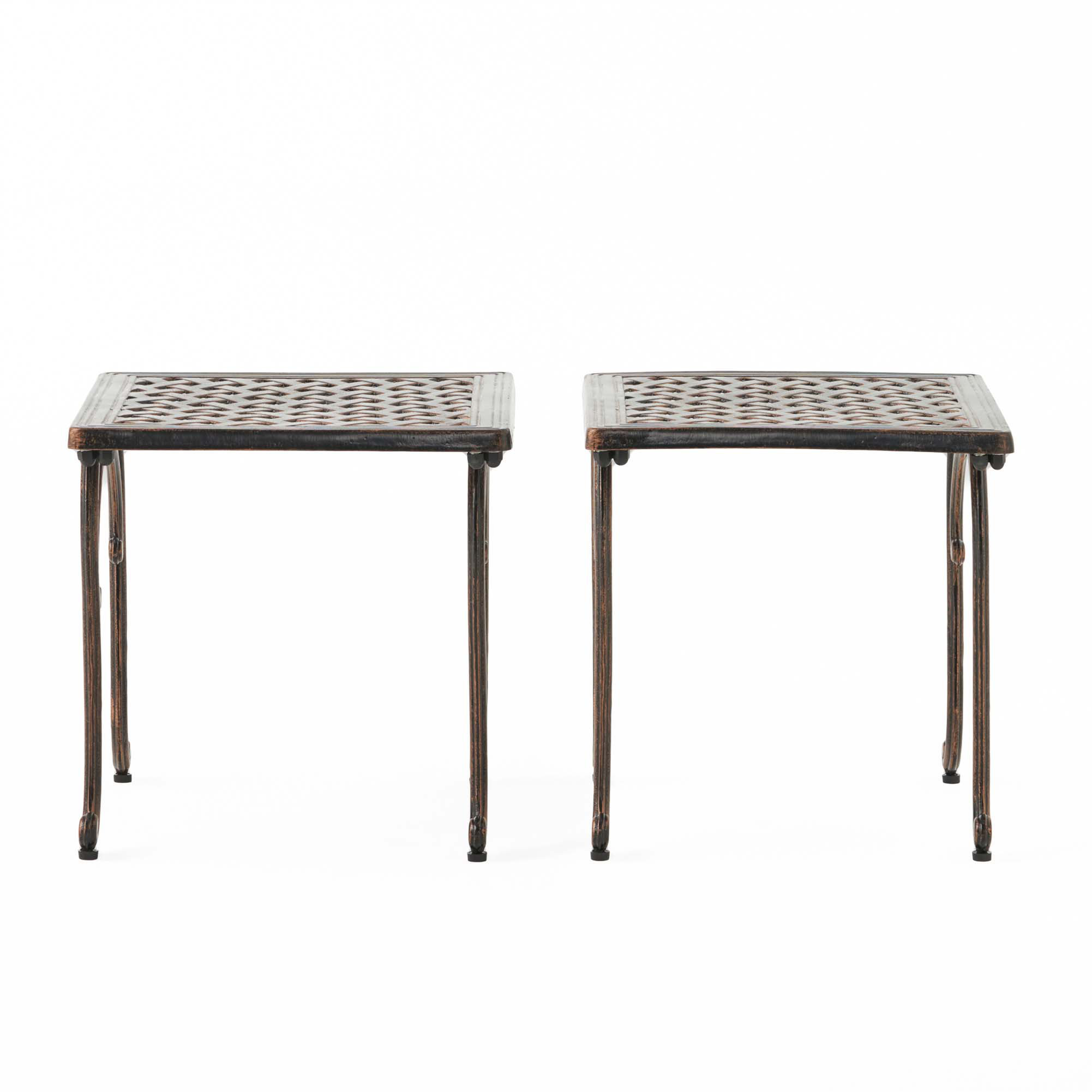 Canora Grey LAUGHLIN KD CAST END TABLE [SET OF 2 PCS] | Wayfair
